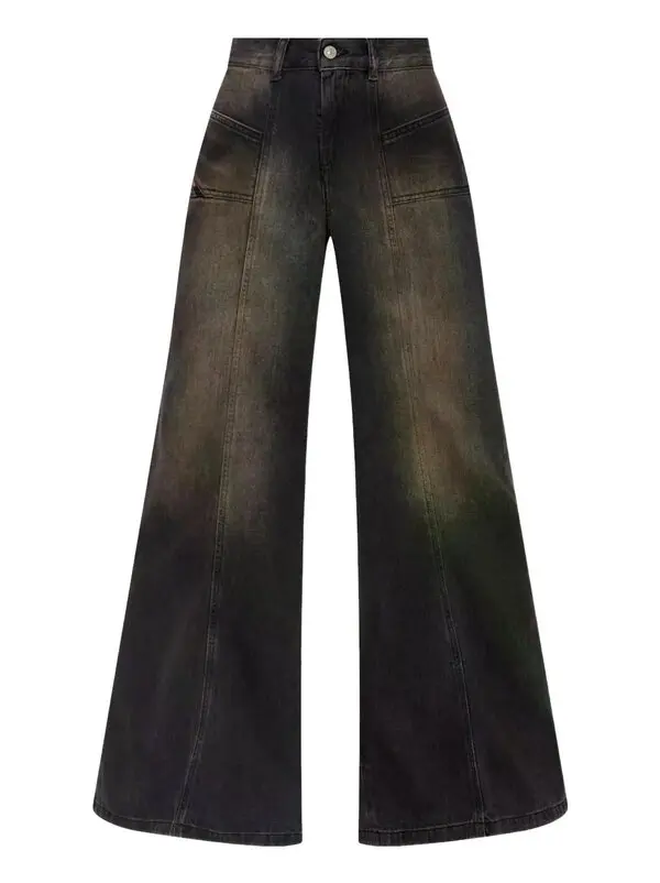 DIESEL® D-akii Flare Jeans - Black