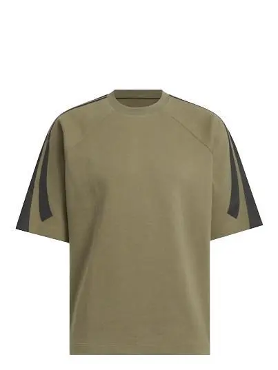 Adidas Short Sleeve Sweatshirt - Olive Strata