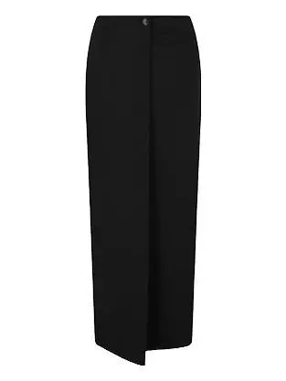 Givenchy Wool Blend Maxi Skirt - Black