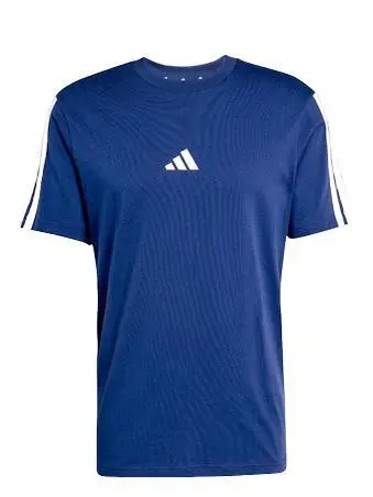 Adidas Essentials 3stripes Single Jersey T-shirt - Dark Blue White