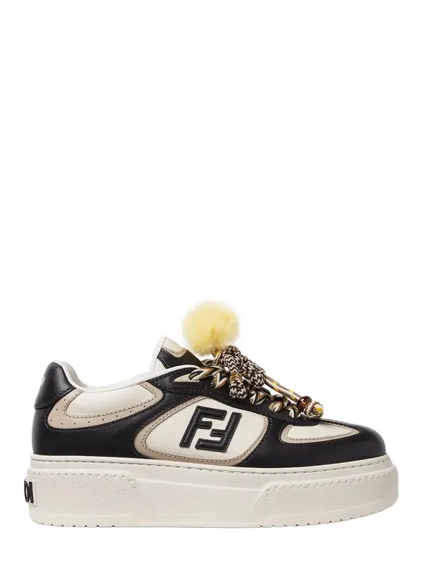 Fendi Match Lace-up Trainers - Multicolour