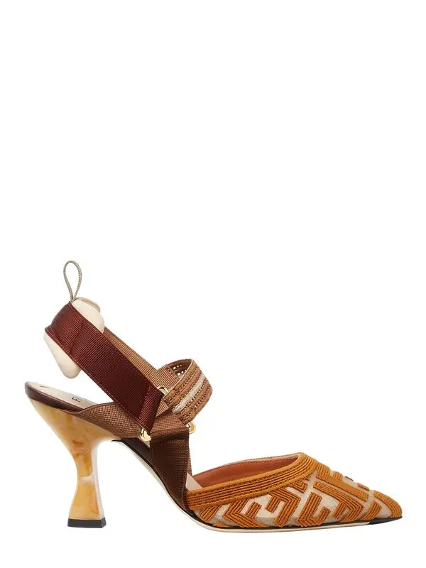 Fendi Colibrì Slingbacks - Brown