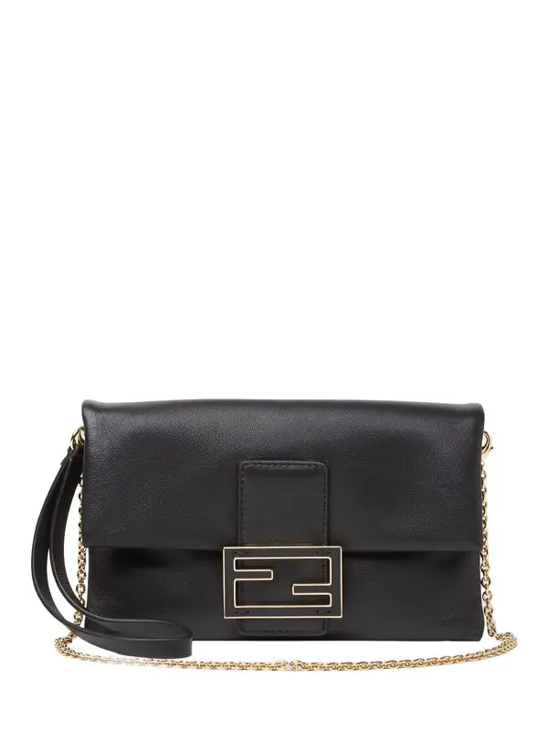 Fendi Mamma Baguette Pouch - Black