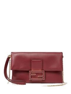 Fendi Mamma Baguette Pouch - Red