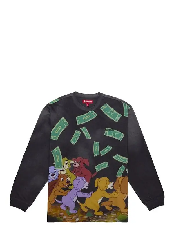 Supreme All Dogs Go To Heaven Long Sleeve Top - Night