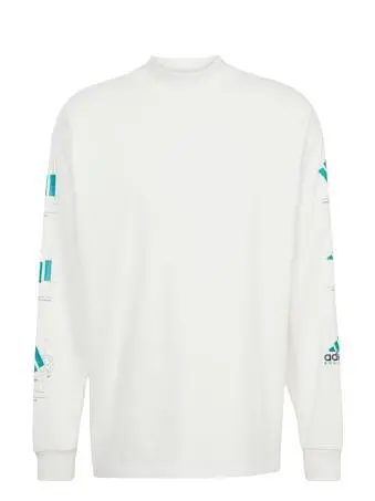 Adidas Equipment Long Sleeve Graphic Tee Shirt - Cloud White