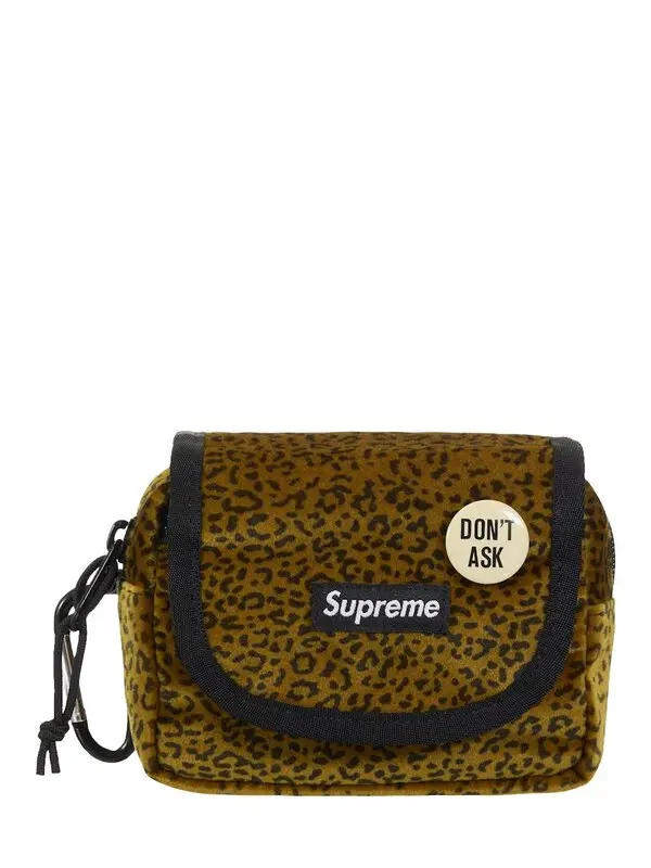 Supreme Velvet Mini Pouch - Tan Leopard