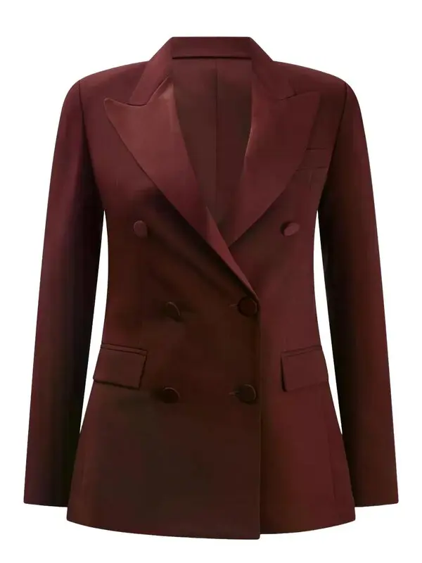 SEMPER Double-breasted Blazer - Red