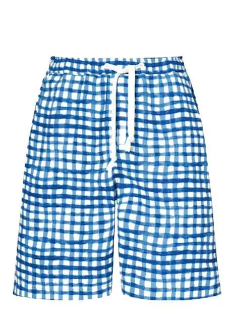 Uniqlo X Marni 2way Check Utility Shorts - Blue