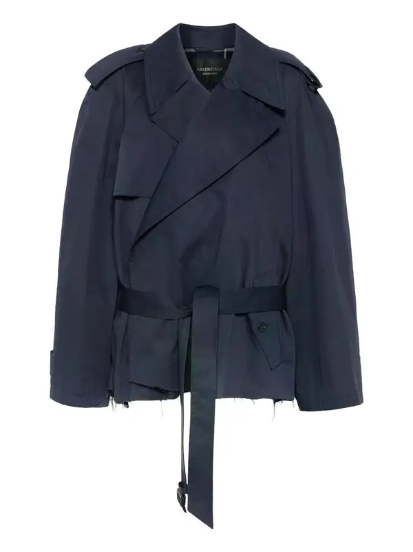 Balenciaga Belted Jacket - Blue