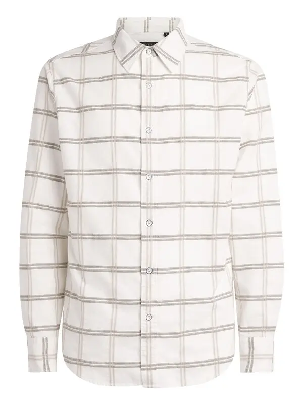 Rag & Bone Cotton Check Shirt - White