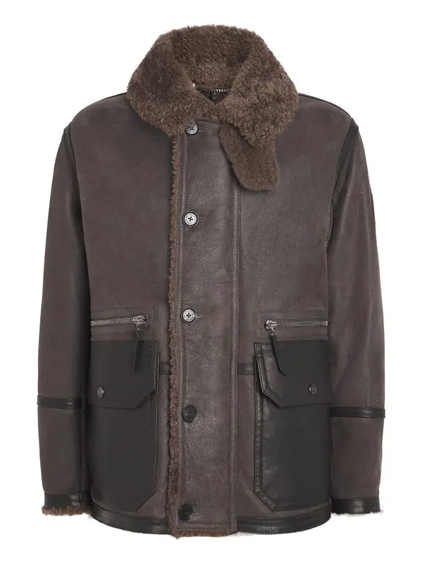 Belstaff Snowfield Shearling Jacket - Grey