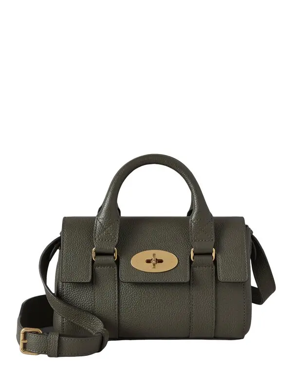 Mulberry Mini Leather Bayswater Top Handle Bag - Green