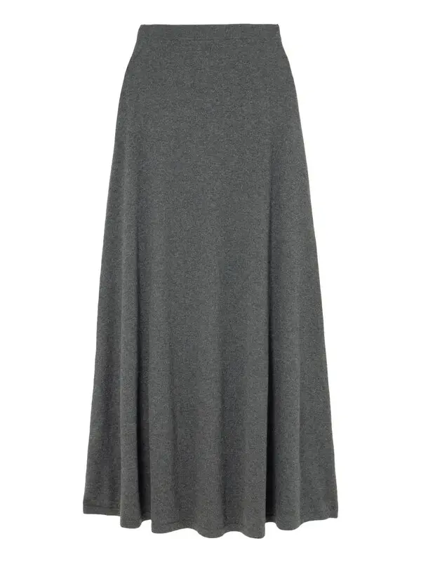 Balenciaga Wool Maxi Skirt - Gray