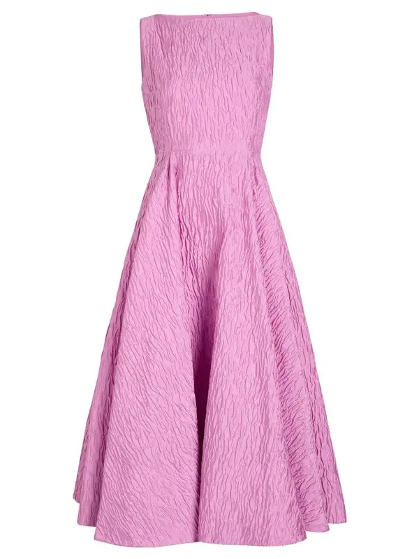 ROKSANDA Tera Cloqué Midi Dress - Light Pink