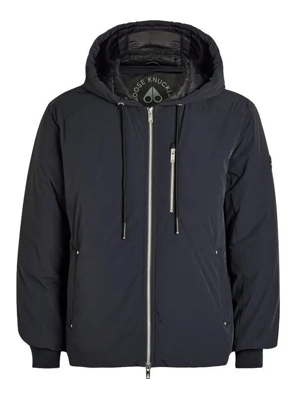 Moose Knuckles Northdale Hooded Shell Jacket - Navy