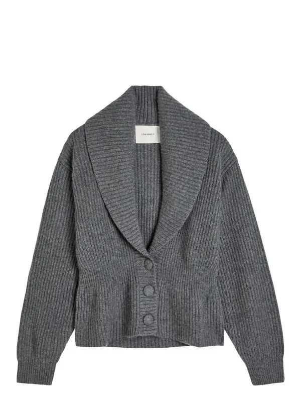 LISA YANG Alessandra Cashmere Cardigan - Grey
