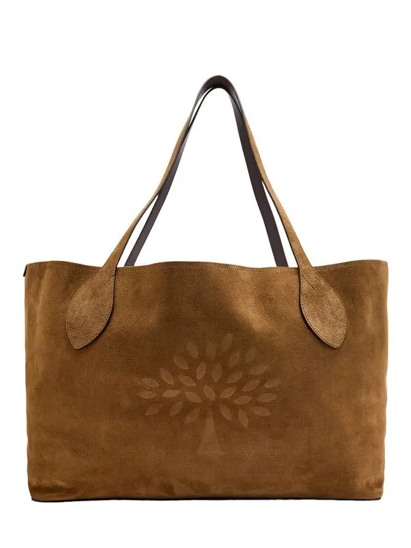 Mulberry Oversized Suede Tote Bag - Sand