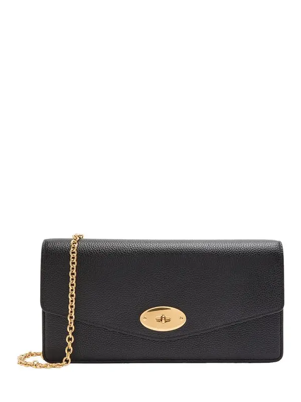 Mulberry Grained Leather Darley Clutch - Black
