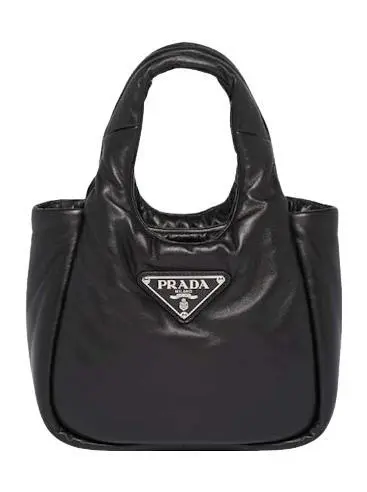 Prada Small Padded Nappa Leather Bag - Black