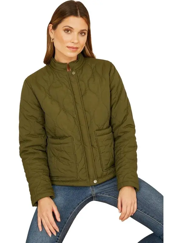 YUMI Quilted Jacket - Green