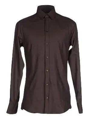 Dolce & Gabbana Shirt Dark Size Cotton - Brown