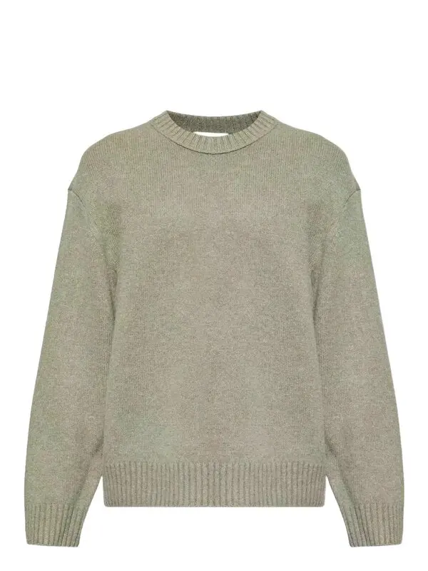 FRAME Ribbed Crewneck Sweater - Green