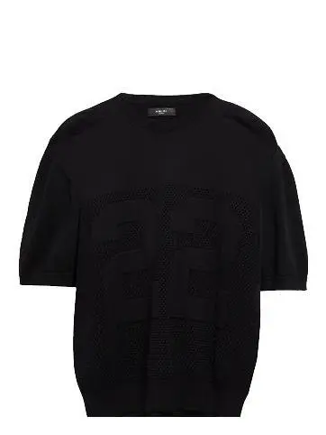 Amiri Knitted Cotton Sweater - Black