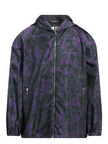 Burberry Floral-print Shell Windbreaker - Purple