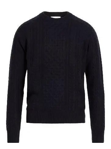 MANUEL RITZ Cable-knit Crewneck Sweater - Blue