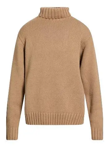 Helmut Lang Turtleneck In Wool, Viscose, Polyamide And Cashmere - Beige