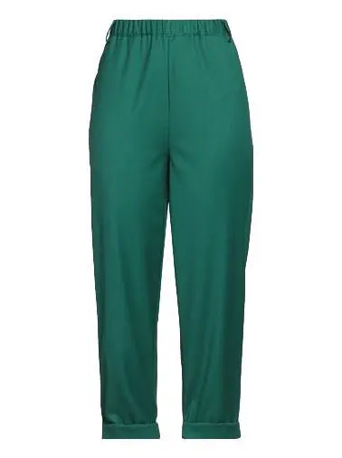 SOLOTRE Tapered High-waisted Trousers - Green