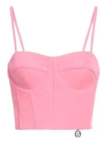 GAËLLE PARIS Crepe Corset Top - Pink