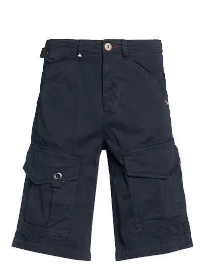 BERNA Cotton Cargo Bermuda Shorts - Blue