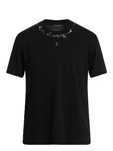 Dolce & Gabbana T-shirt Size Cotton, Steel, Zamak, Elastane - Black