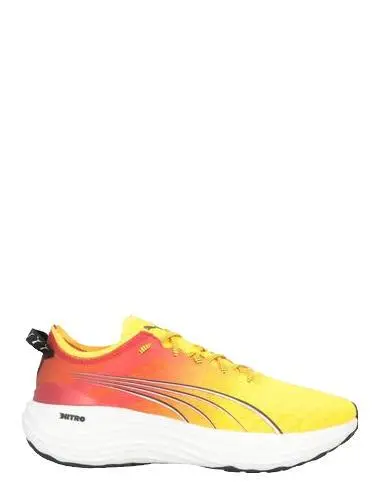 PUMA Low-top Sneakers With Reflective Trims - Orange