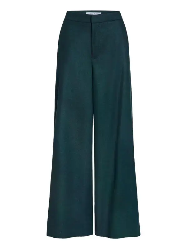 NELLS NELSON Giselle Wide-leg Palazzo Pants - Green