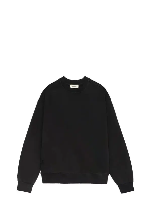 A PAPER KID Logo Crew Neck Sweatshirt - Black