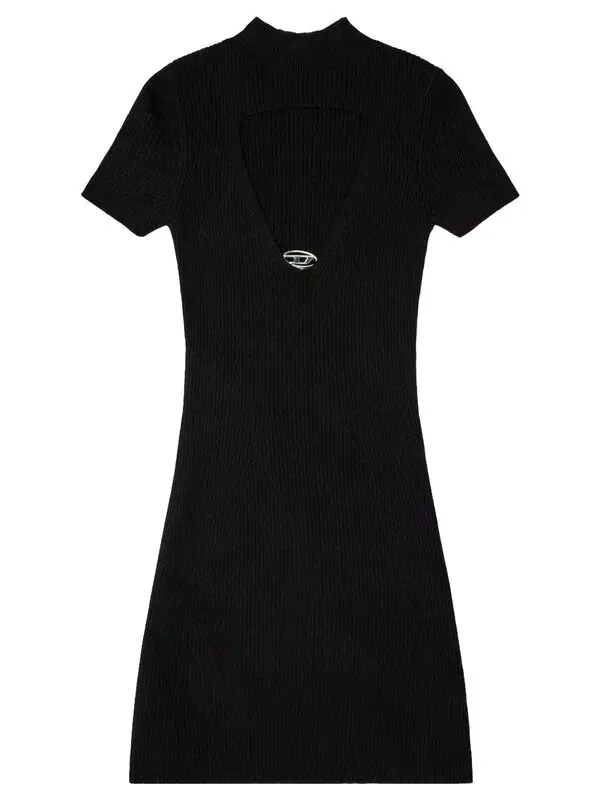 Diesel M-olympe Cut-out Plaque Dress - Black