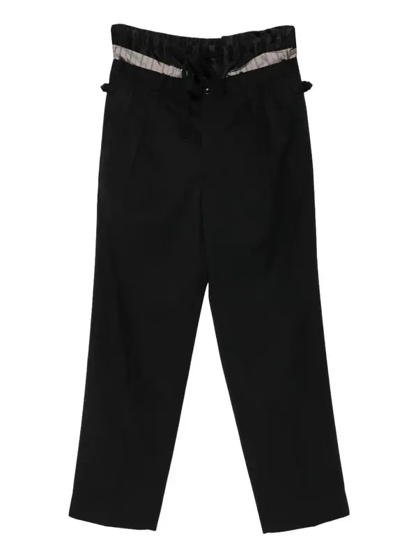 MAISON MARGIELA Pleated Tie Trousers - Black