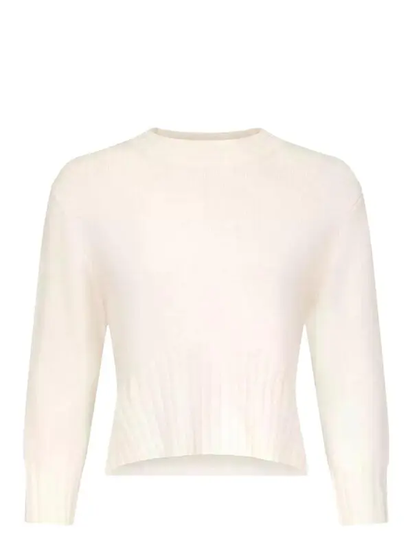Loulou De Saison Mora Ribbed Cashmere Sweater - White