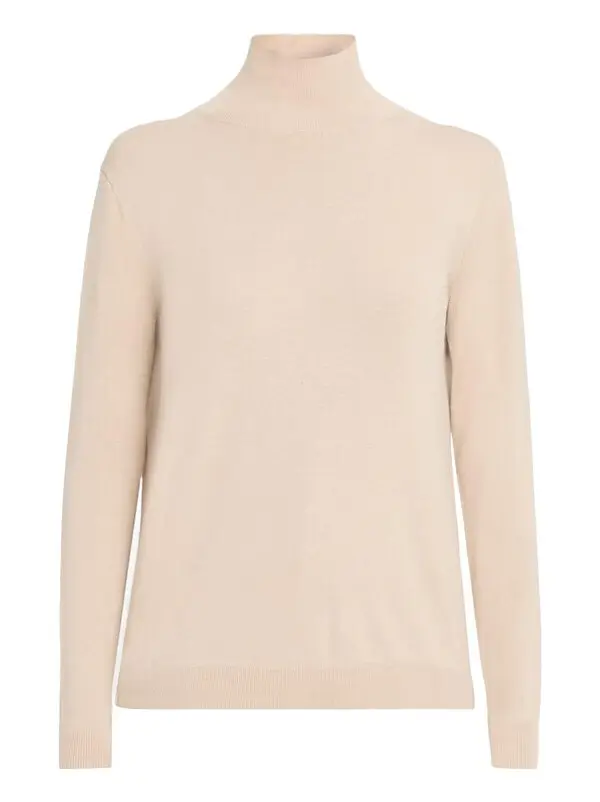 Max Mara Kiku Wool-blend Turtleneck Sweater - Beige