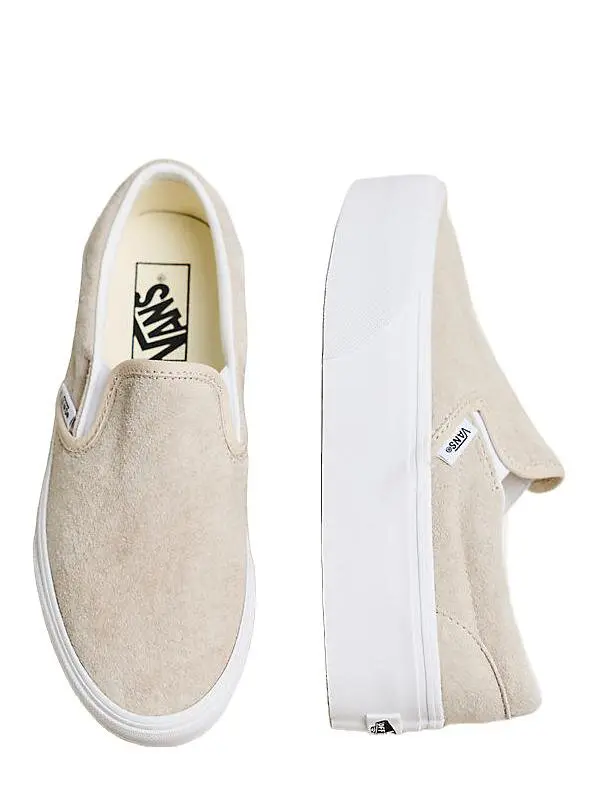 VANS Classic Slip-on Stackform Sneakers - Oatmeal Nubuck