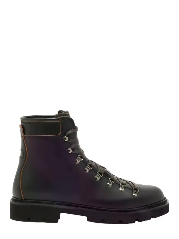 Bally Wandern Round-toe Leather Boots - Black
