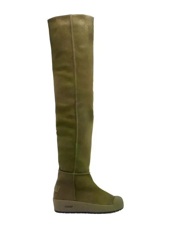 Bally Curling Over-the-knee Boots - Green
