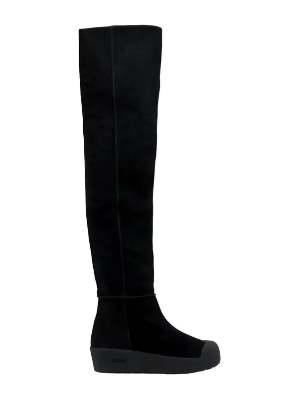 Bally Over-the-knee Suede Boots - Black