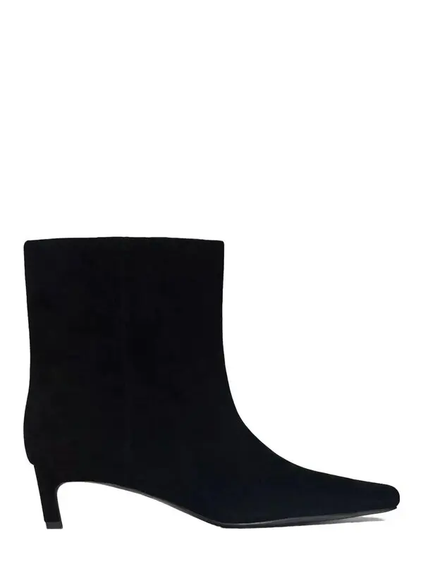 12 STOREEZ 45mm Suede Ankle Boots - Black