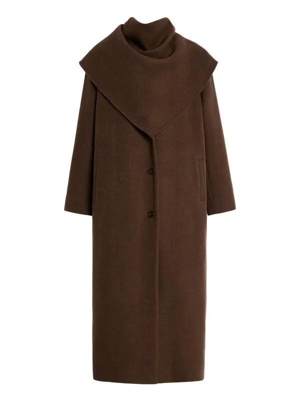 THE GARMENT Clooney Oversized Wool-blend Coat - Brown