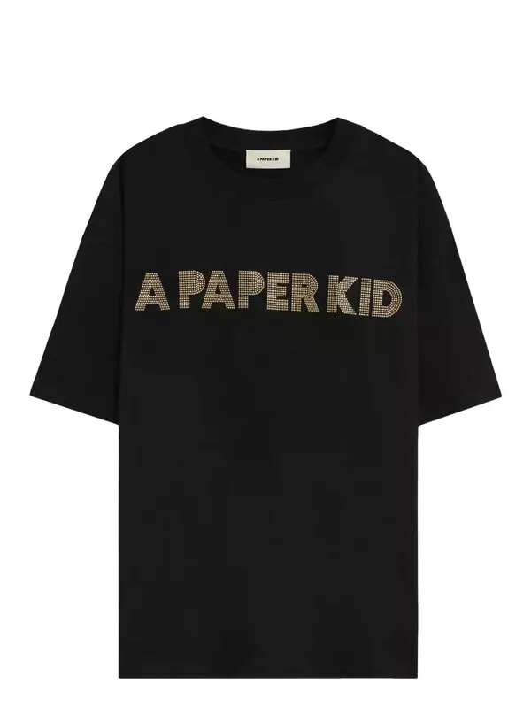 A PAPER KID Short-sleeve T-shirt - Black