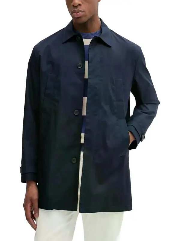 BENETTON Buttoned Cuffs Shirt Jacket - Blue